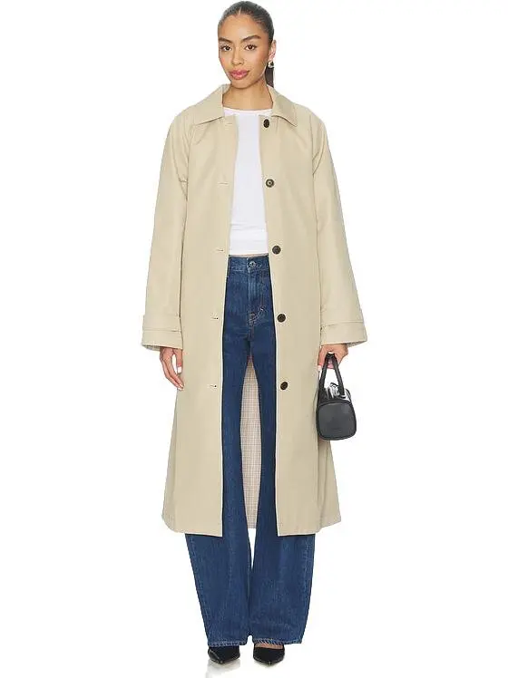 EAVES X Jasmine Tookes Lena Car Coat - Khaki