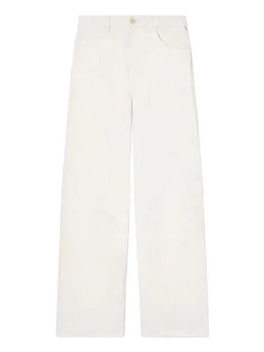 Emporio Armani Garment-dyed Linen And Lyocell Trousers - White