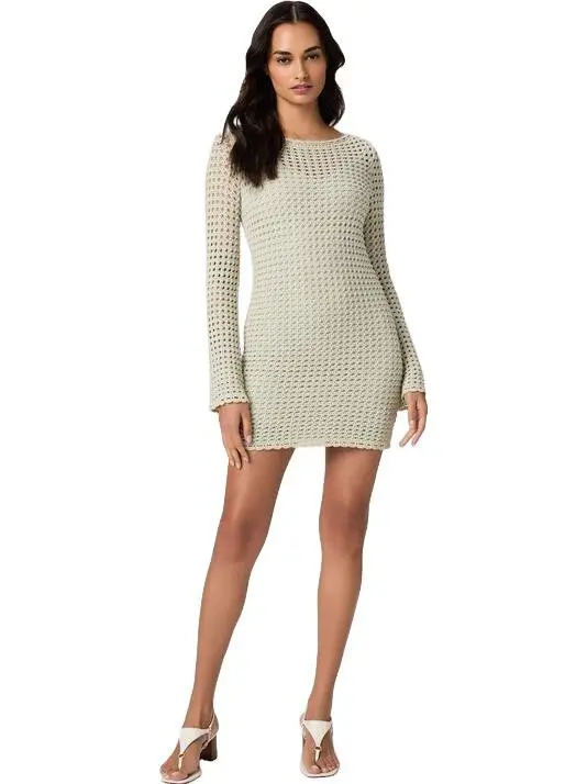 Paige Ariel Crochet Mini Dress - Green