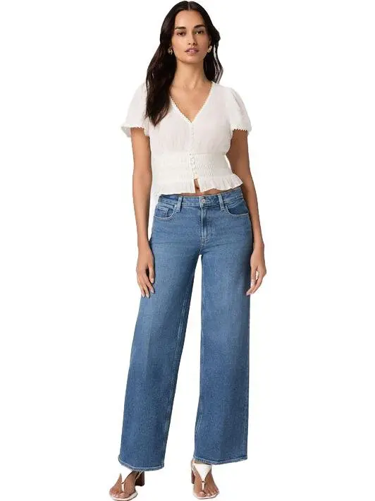 Paige Tatum 32" Wide Leg Jean - Denim