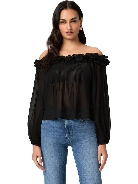 Paige Casey Off-the-shoulder Blouse - Black