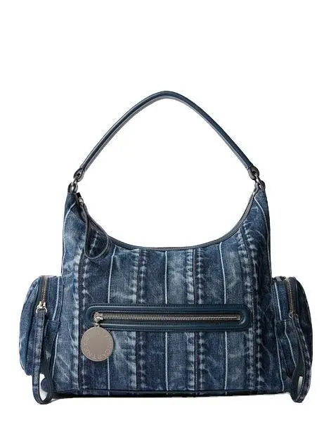 Stella McCartney Dartmoor Denim Shoulder Bag - Blue