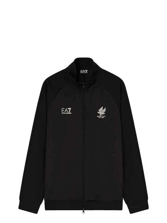 EA7 Soccer Zip-up Sweatshirt - Black