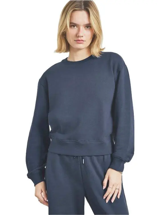 Splendid Laguna Lounge Terry Crewneck - Black