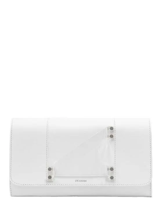 Perrin Leiffel Plexi Glove Clutch - White
