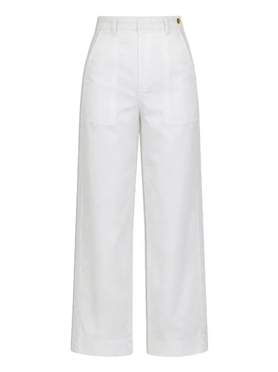 CALLAS MILANO Sailor Wide Leg Pant - White