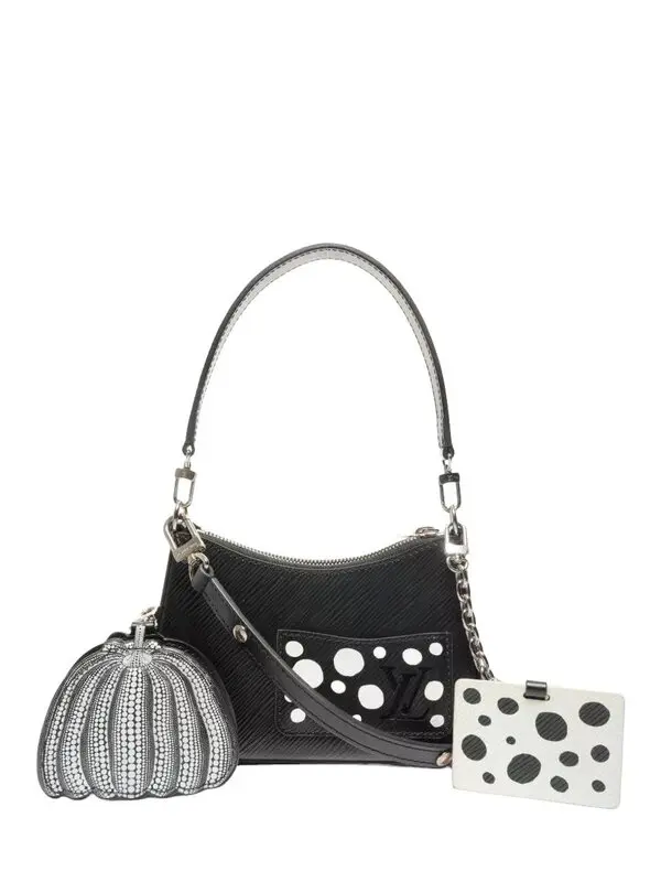LOUIS VUITTON 2021-2026 X Yayoi Kusama Marellini Tote Bag - Black