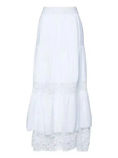 Guess Flared Maxi Skirt - White