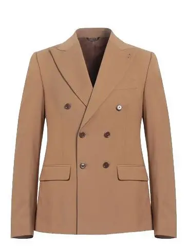 DANIELE ALESSANDRINI Double-breasted Blazer - Camel