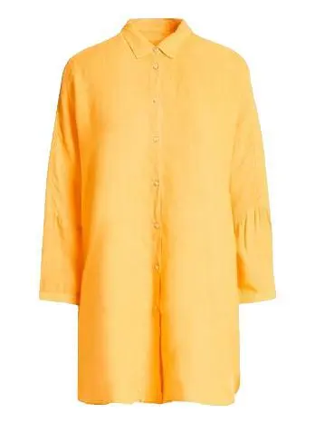 120% Lino Linen Shirt - Mandarin