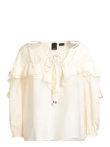 Pinko Top In Cotton And Silk - White