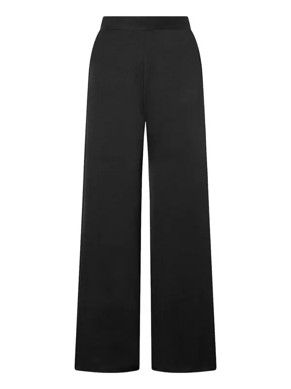 DIMA AYAD Wide-leg Satin Pants - Black
