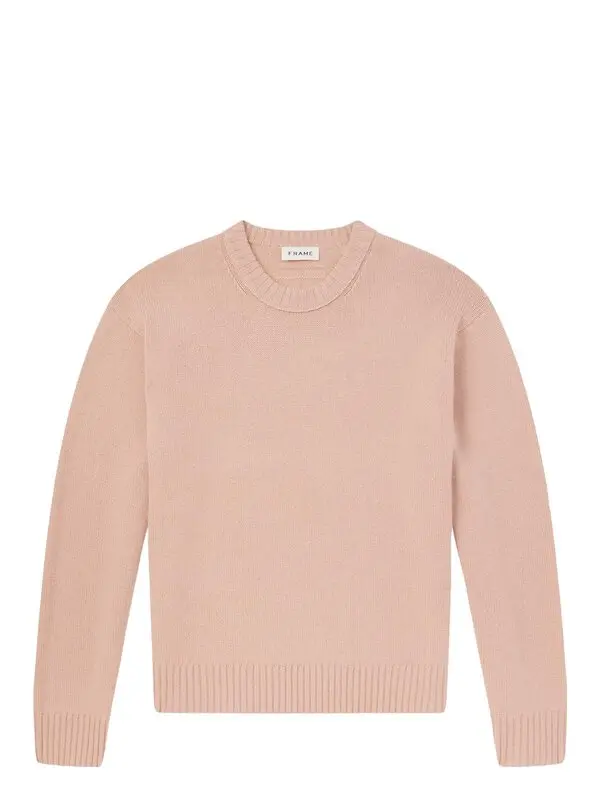 FRAME Cashmere Crew-neck Sweater - Orange