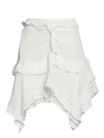 Isabel Marant Mini Asymmetric Skirt - White