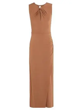KAOS Maxi Bodycon Dress - Beige