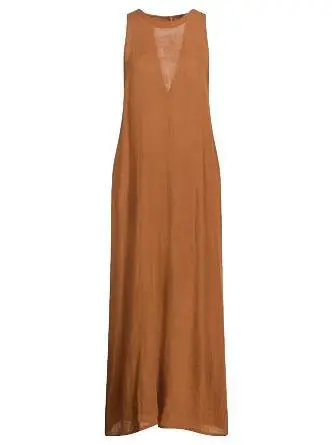 KAOS Linen Maxi Dress - Brown