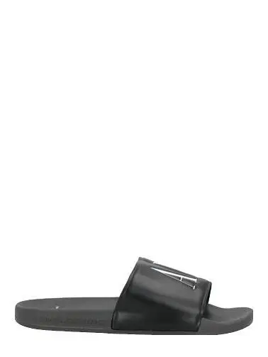 Armani Exchange Printed Slides - Black