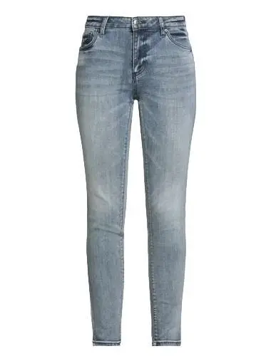 Armani Exchange Skinny Jeans With Distressed Detailing - Blue