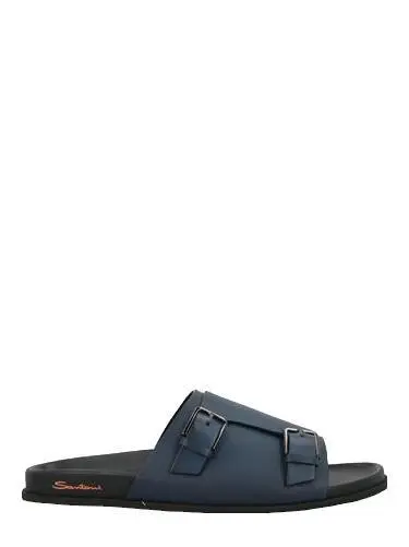 Santoni Leather Sandals - Navy