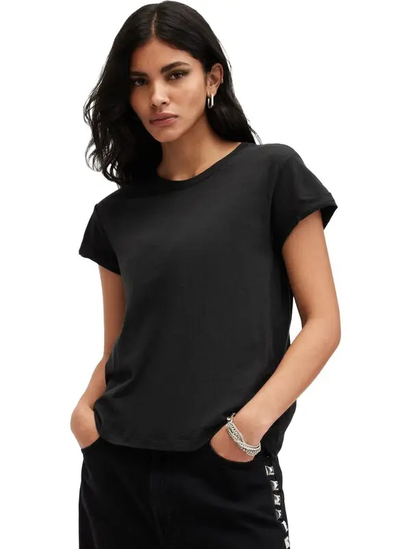 ALLSAINTS Anna Crew Neck T-shirt - Black
