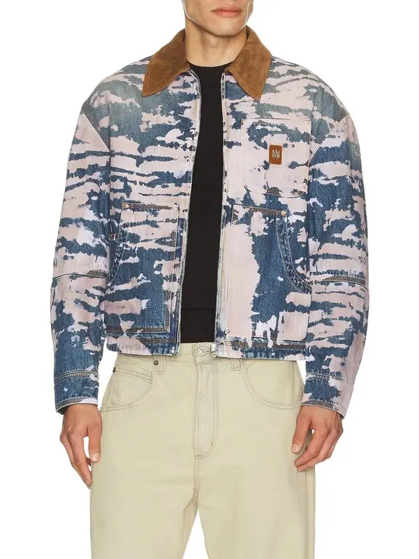 Amiri Bleached Work Jacket - Bleach Out
