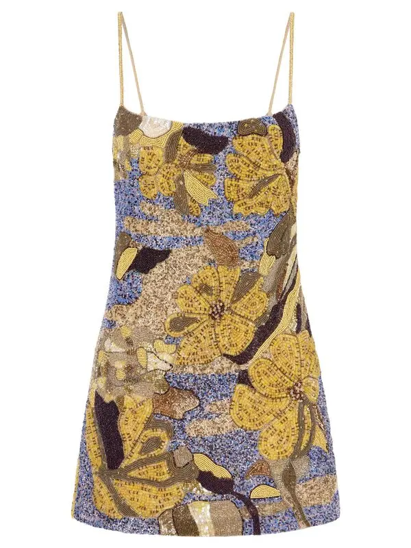 Cult Gaia Bebe Embellished Mini Dress - Multi