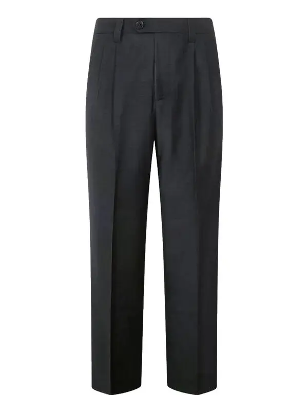MFPEN Classic Pleated Trousers - Grey