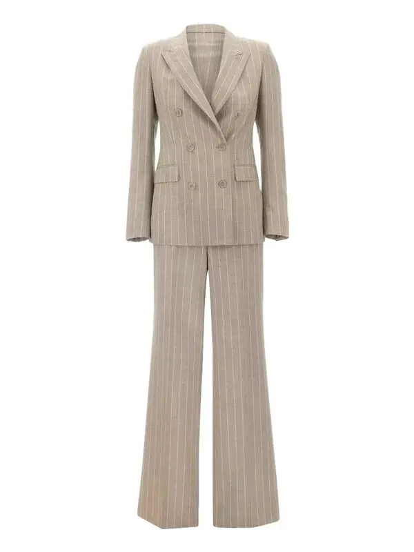 Tagliatore Pinstripe Pattern Double-breasted Suit - Neutrals