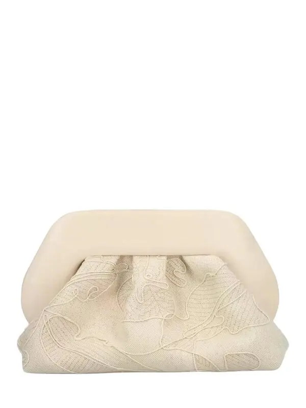 THEMOIRE Bios Embroidered Shoulder Bag - Neutrals