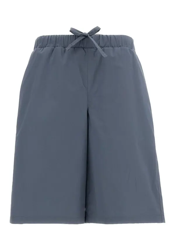 RIER Cotton Bermuda Shorts - Azzurro