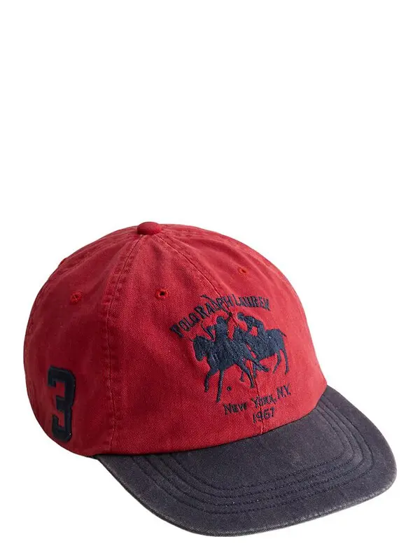 Ralph Lauren Equestrian Ball Cap - Red