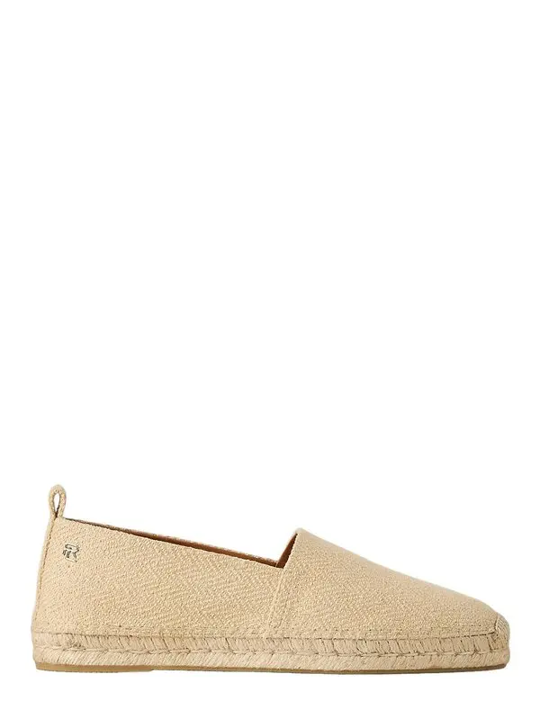 Ralph Lauren Bosworth Silk Herringbone Espadrille - Sand