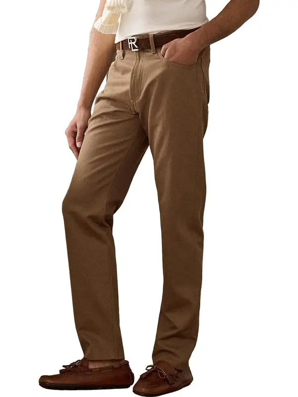 Ralph Lauren Straight Fit Cotton-linen Jean - Soft Mocha