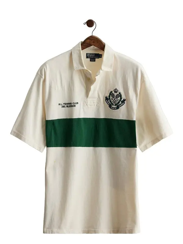 Ralph Lauren 2007 Tennis-crest Rugby Shirt Size - White
