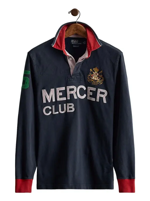 Ralph Lauren 2008 Appliquéd Rugby Shirt Size - Blue