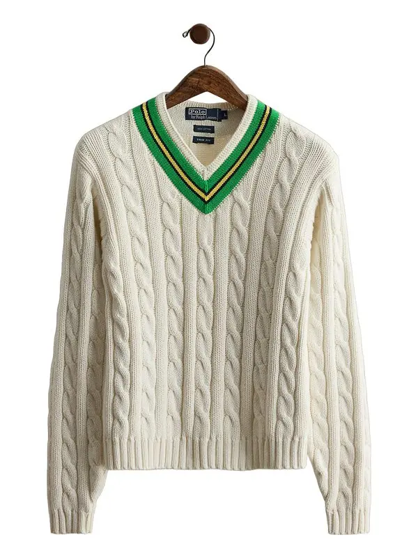 Ralph Lauren 1997 Cotton Cricket Sweater - White