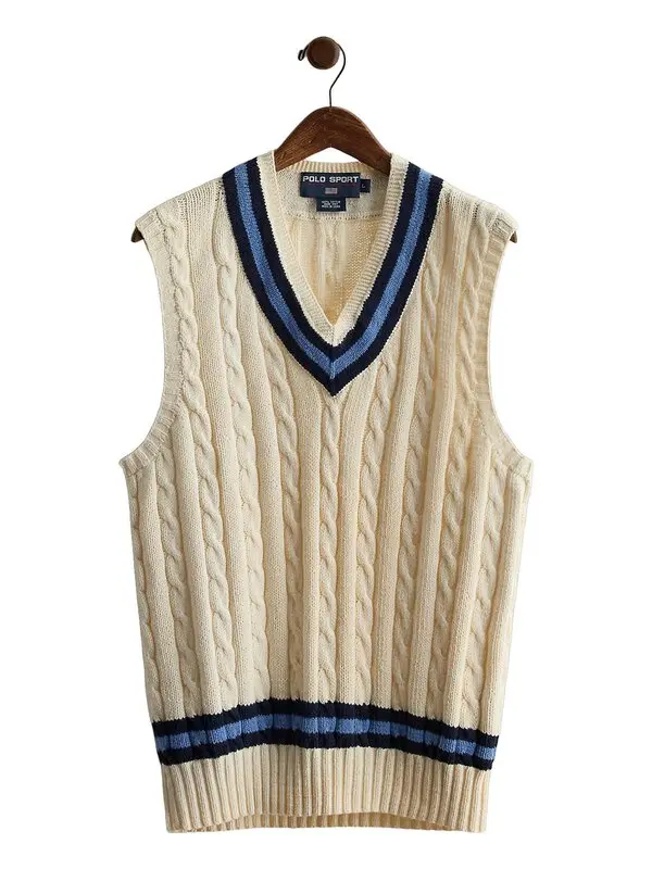 Ralph Lauren Polo Sport Cricket Sweater Vest - Cream