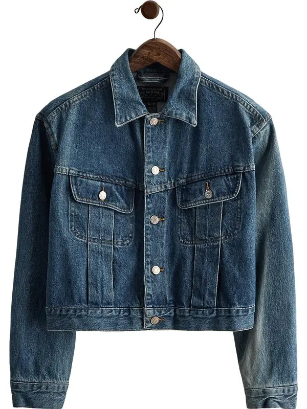 Ralph Lauren C. 1990 Denim Trucker Jacket - Blue