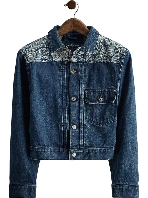 Ralph Lauren 1986 Floral Denim Jacket - Blue