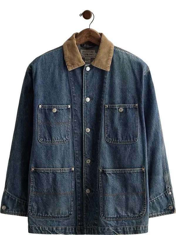 Ralph Lauren C. 1990 Denim Utility Jacket - Blue