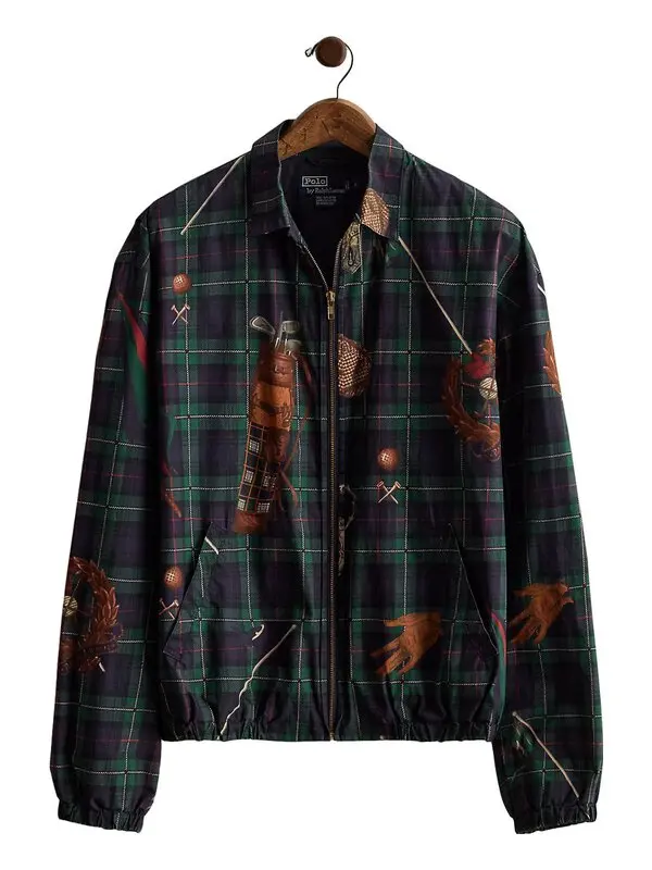Ralph Lauren C. 1993 Plaid Golf-print Jacket - Multi
