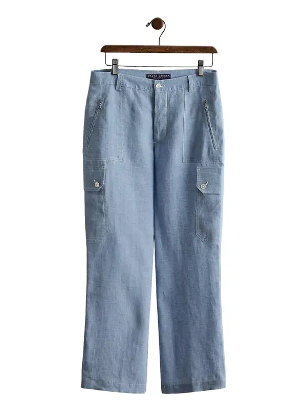 Ralph Lauren C. 2010 Linen Cargo Pant - Blue