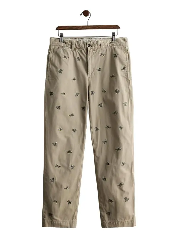 Ralph Lauren C. 2010 Bee-embroidered Pants - Tan