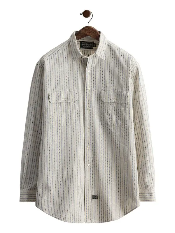 Ralph Lauren C. 1990 Striped Cotton Shirt - Multi