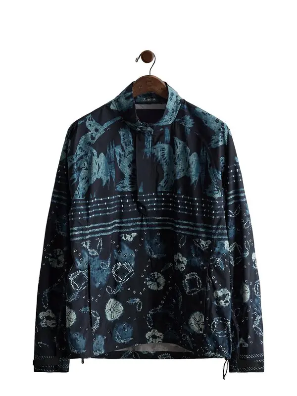 Ralph Lauren Printed Pullover Windbreaker - Blue