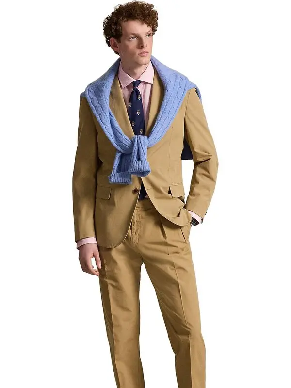 Ralph Lauren Pleated Suit Trousers - Camel
