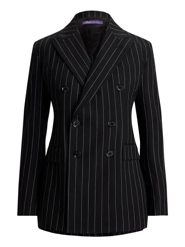 Ralph Lauren Ramona Striped Jacket - Black/lux Cream