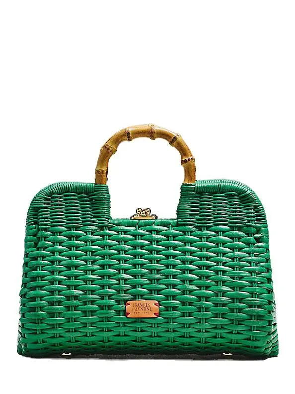 FRANCES VALENTINE Buzzy Basket Handbag - Fern