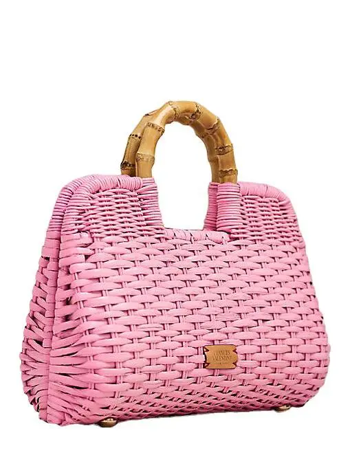FRANCES VALENTINE Buzzy Basket Handbag - Pink