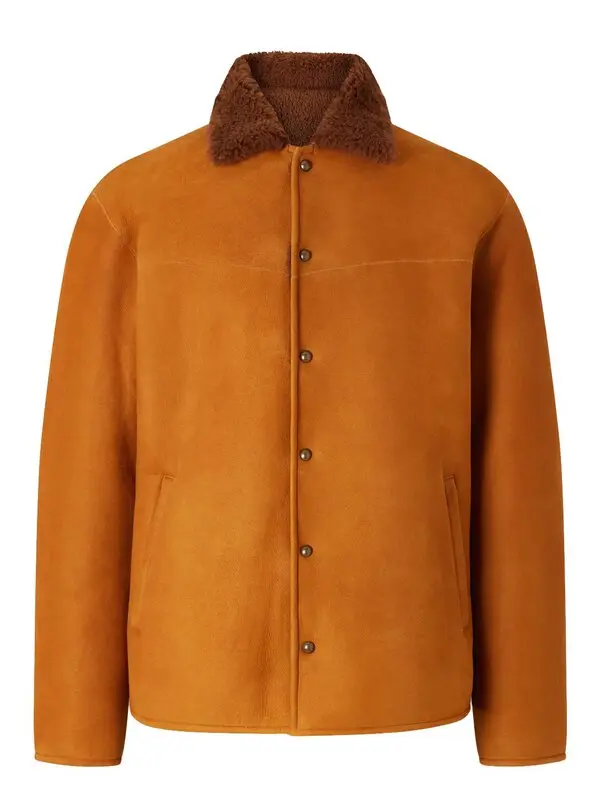 A.PRESSE Shearling Jacket - Brown